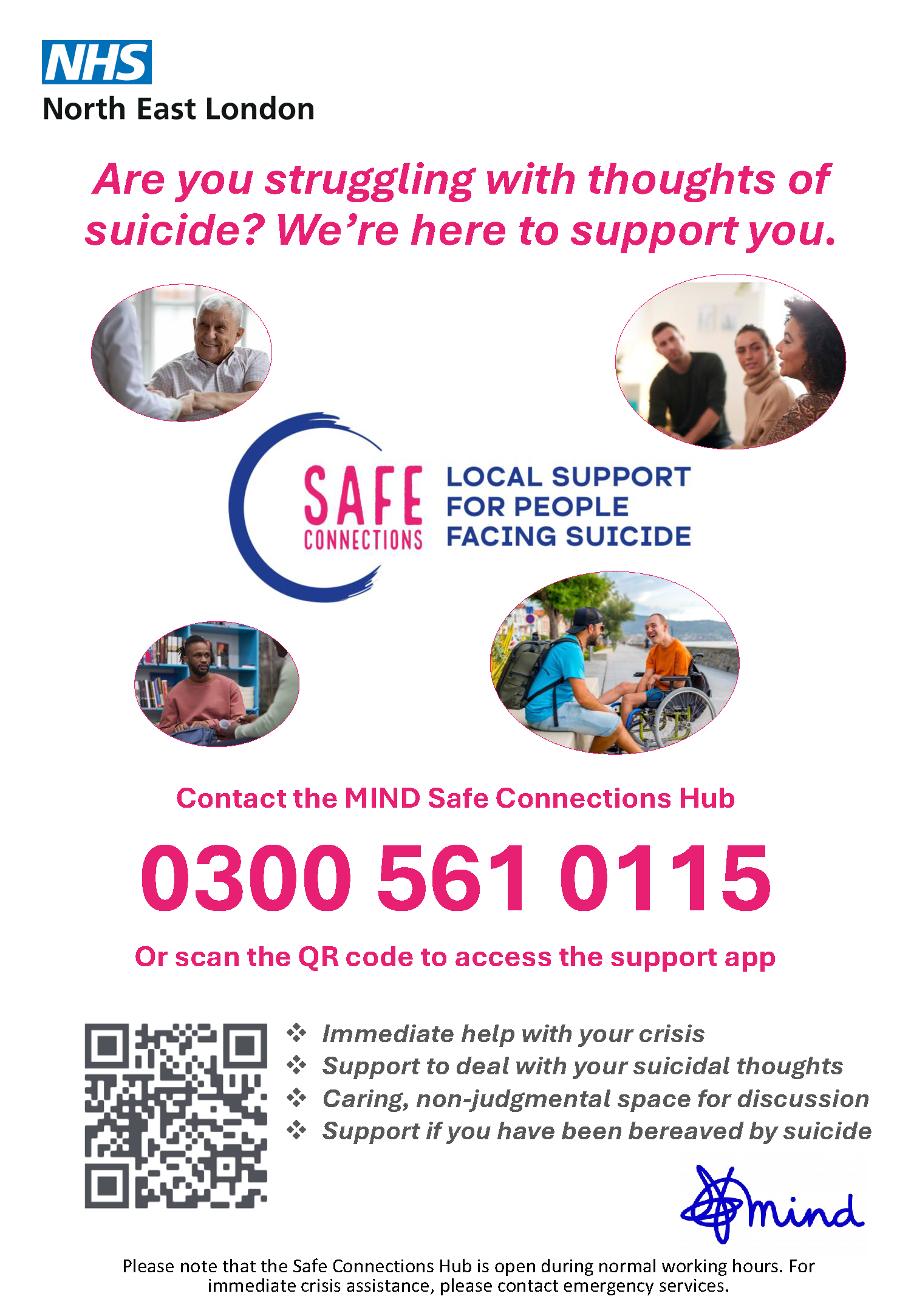 Safe Connections Community hub | Mind in Tower Hamlets, Newham and Redbridge